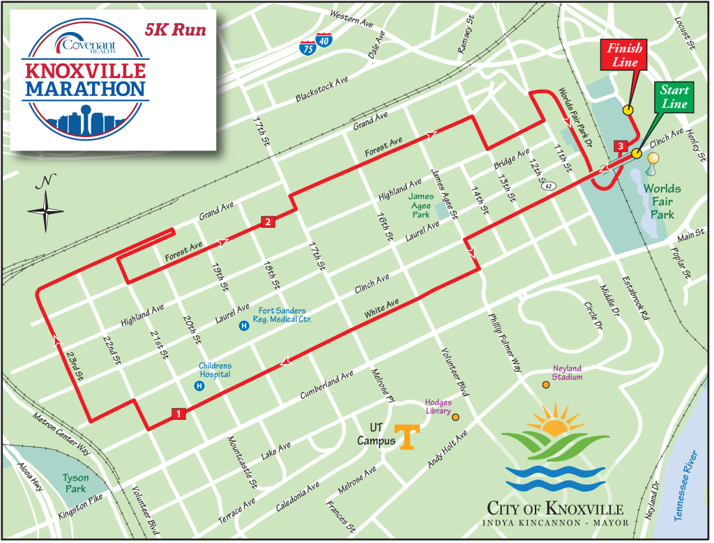 Course Maps - Covenant Health Knoxville Marathon